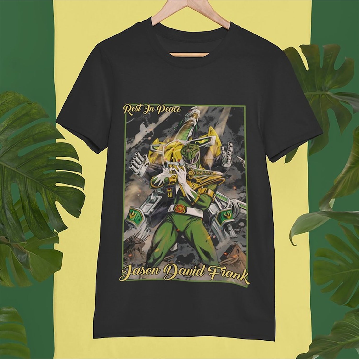 Rest In Peace Green Ranger Jason David Frank Retro Power Rangers Green ...