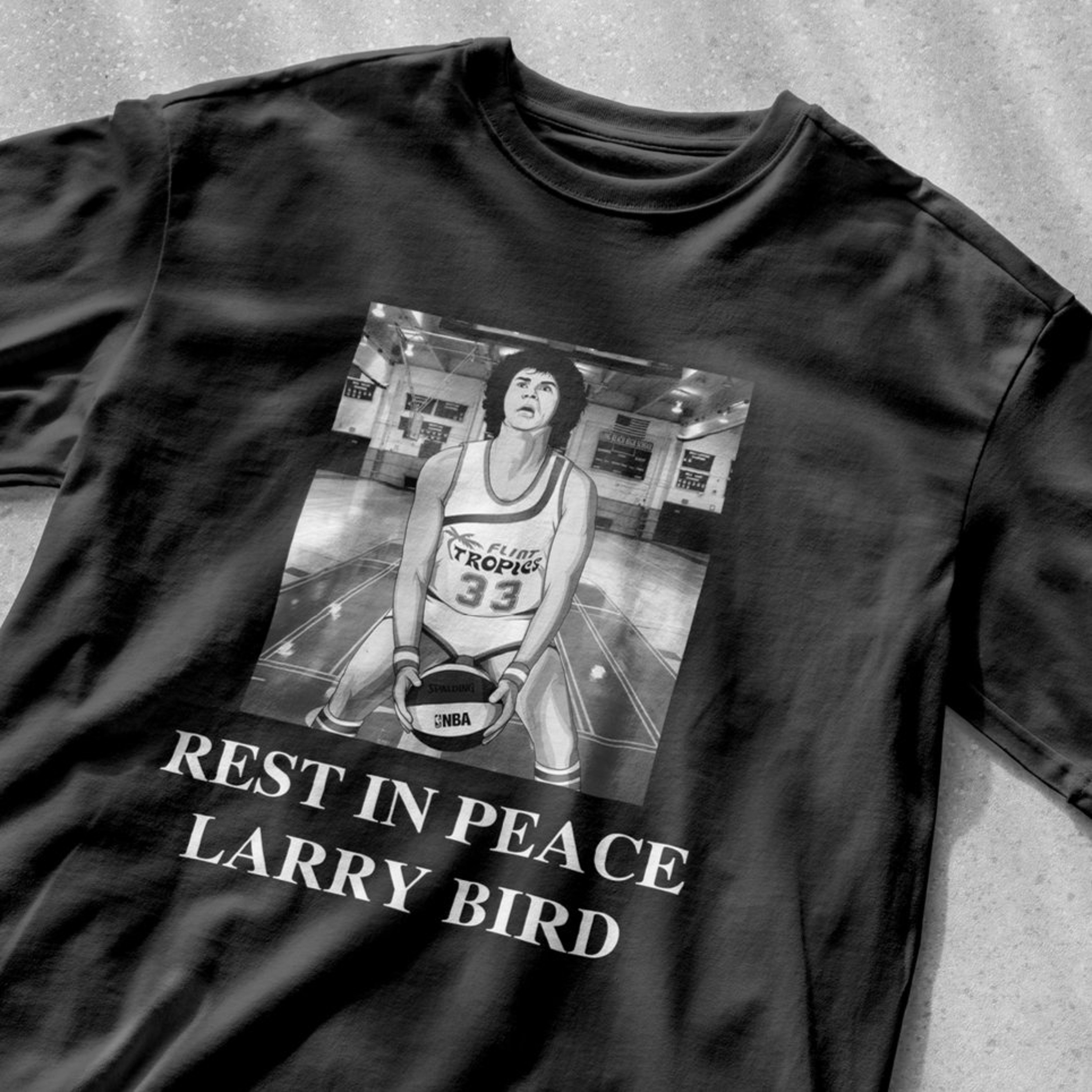 Rest In Peace Larry Bird Shirt, Funny Will Ferrell Shirt, Semi Pro ...