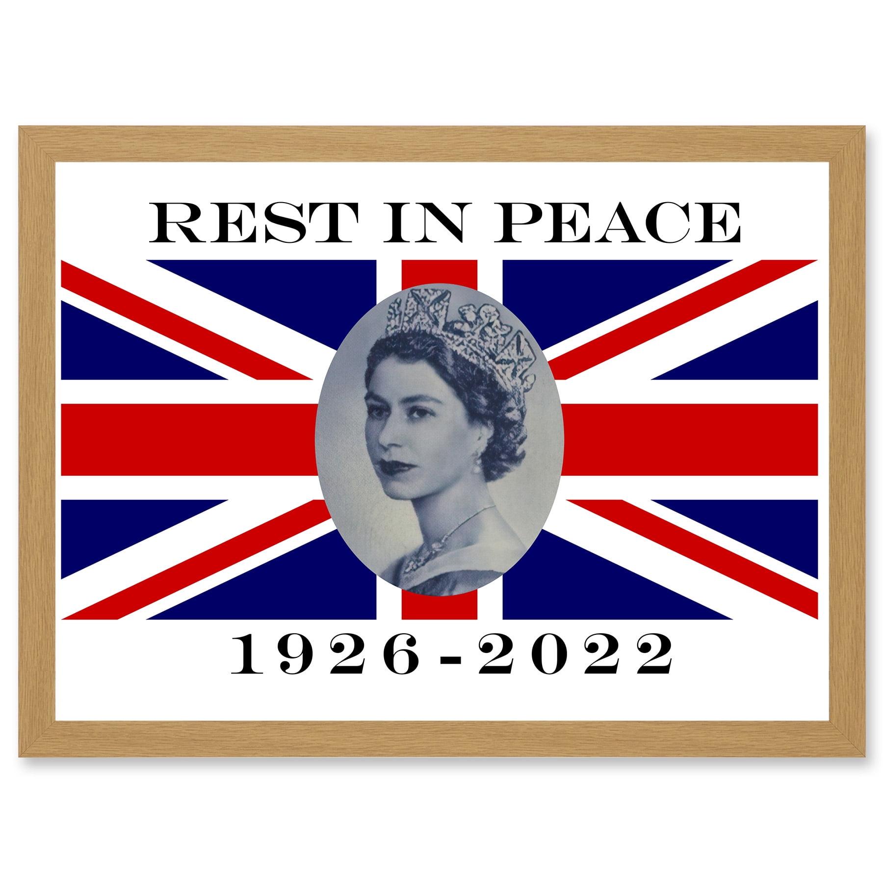 Rest In Peace Queen Elizabeth II Union Jack Flag Queen's Funeral ...