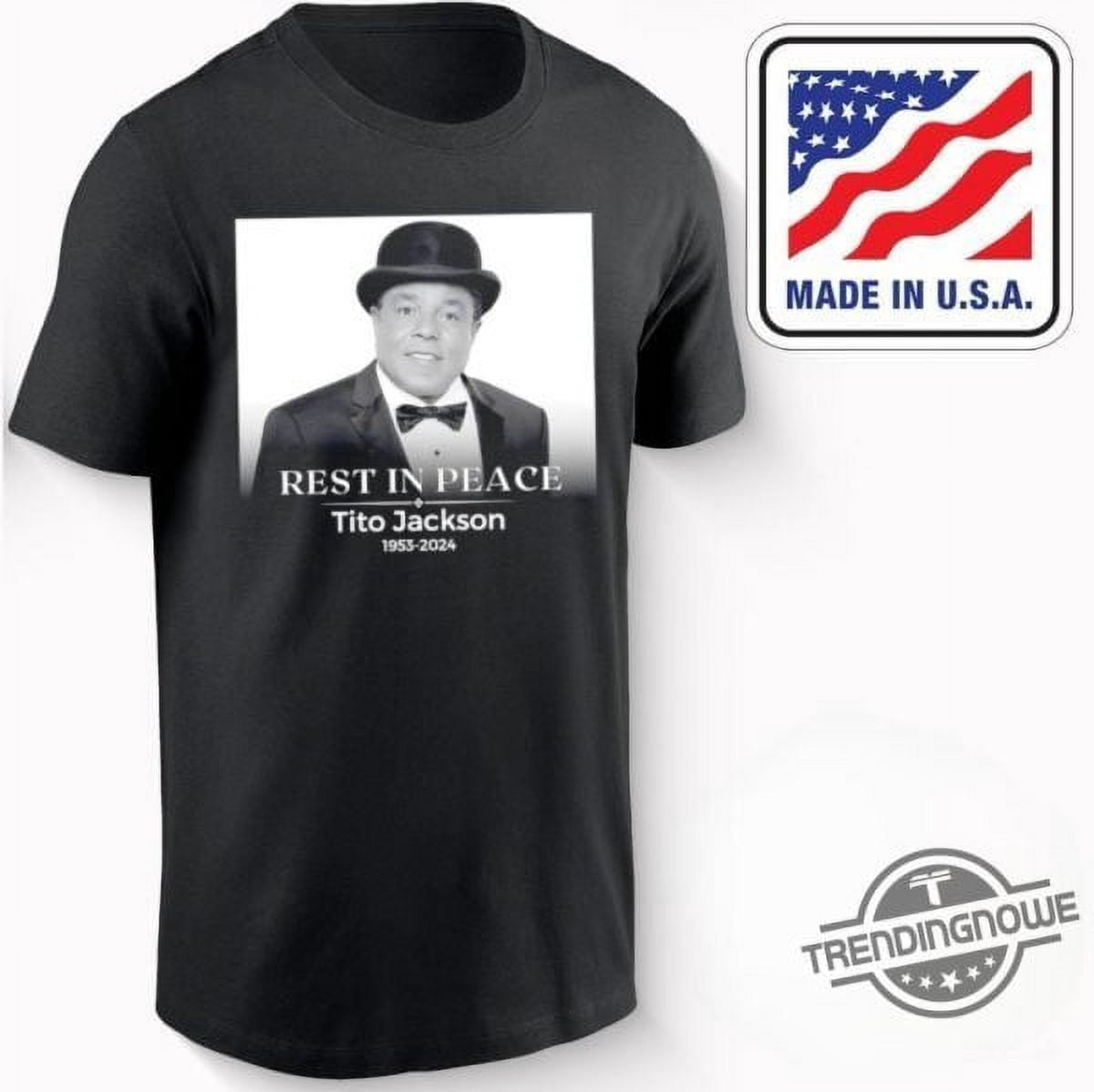 Rest In Peace Tito Jackson Shirt Tito Jackson T Shirt - Walmart.com