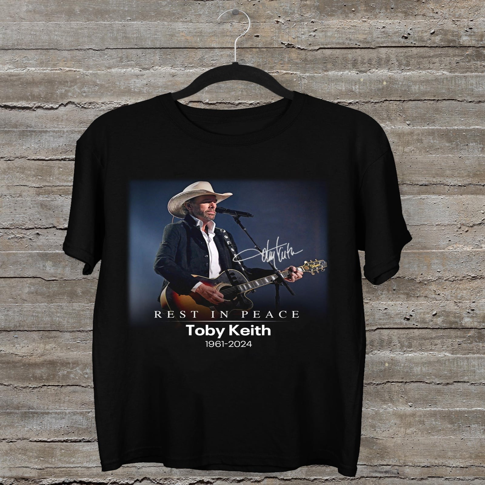 Rest In Peace Toby Keith country singer Signature Black All Size Shirt ...