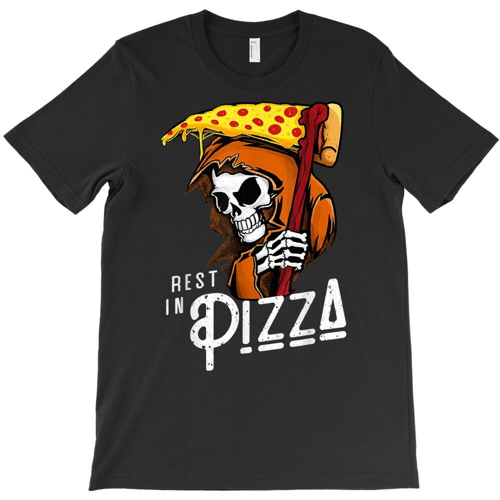 Rest In Pizza Funny Grim Reaper With Fast Food Scythe Themed Dark ...