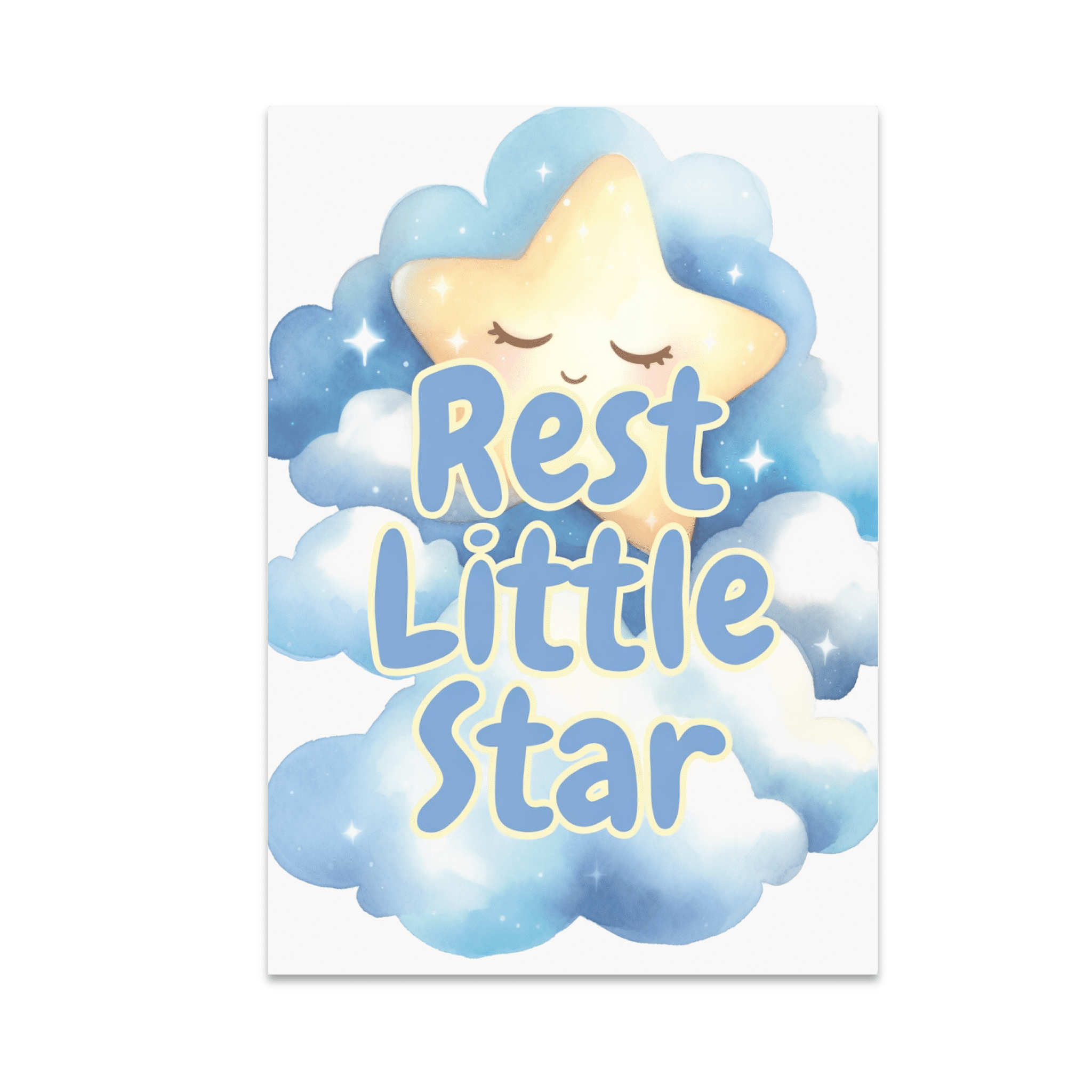 Rest Little Star Nursery Decor - Baby Room - 13x19 Poster Print ...