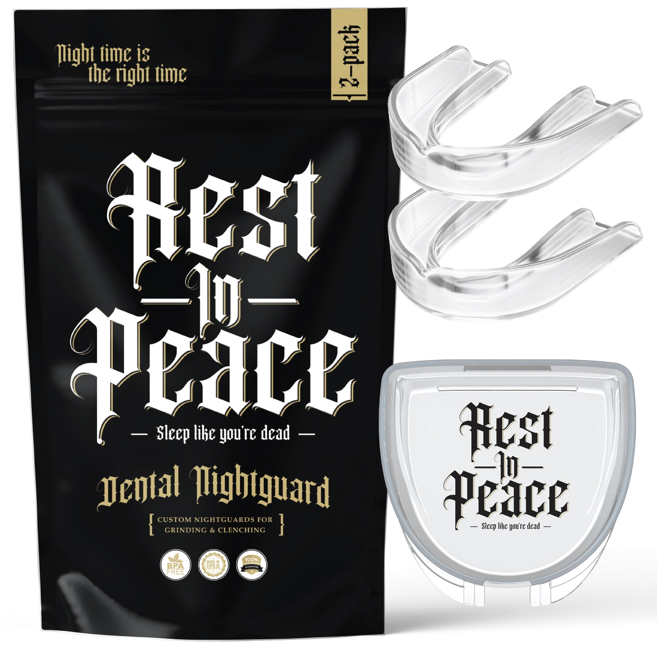 Rest in Peace Dental Mouth Guard - Bite Tooth Mouthpiece for Bruxism ...