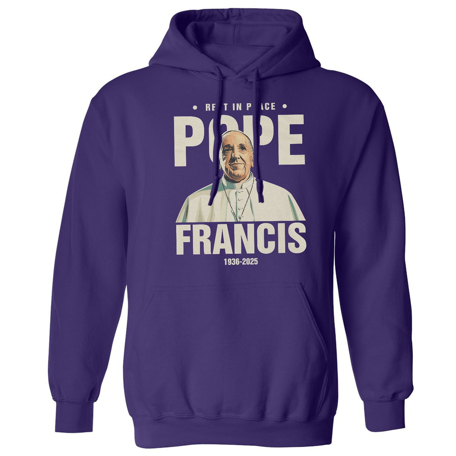 Rest in Peace Pope Francis - In Loving Memory Tee Unisex Hooded ...