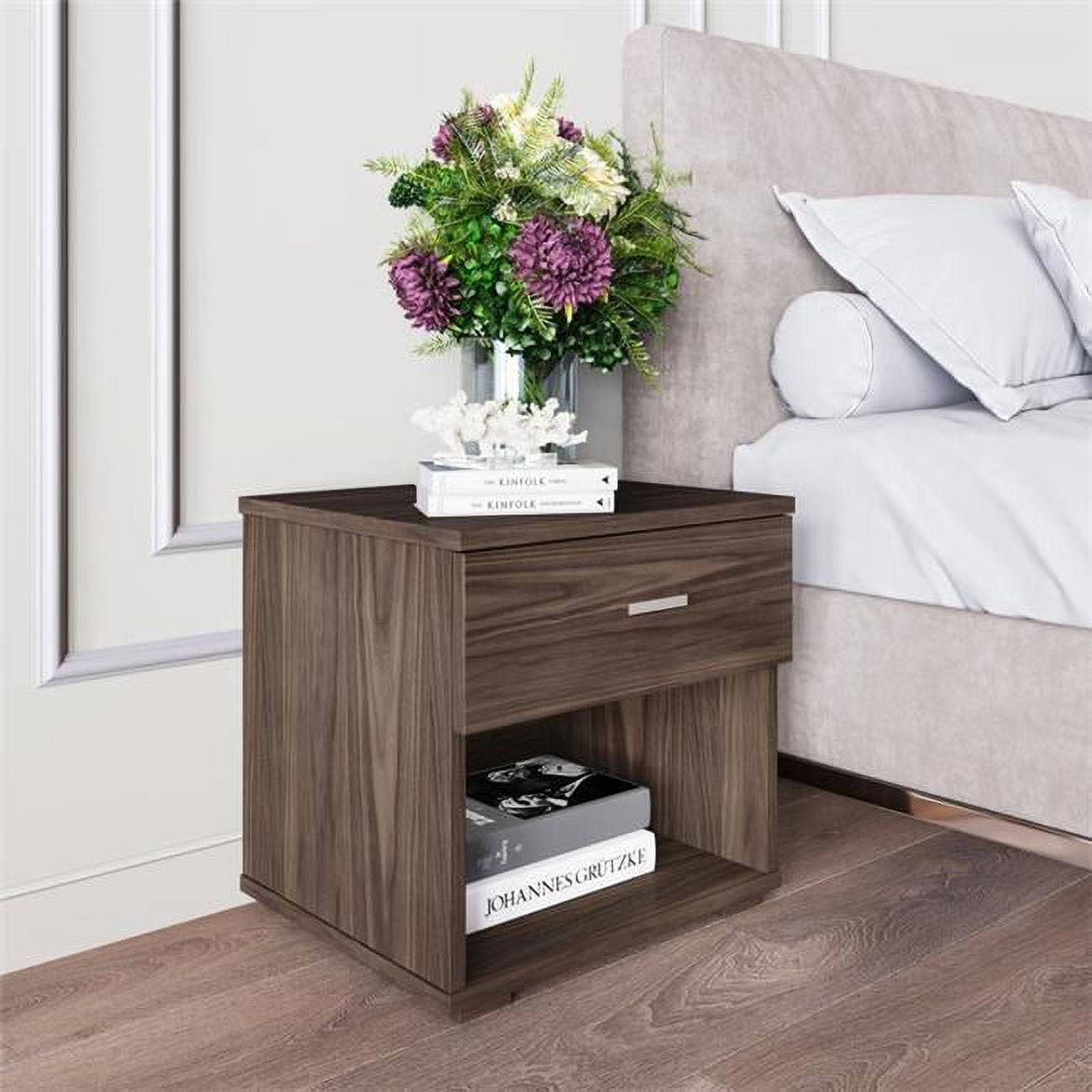 RestRite NOWN153NS Novalee Low Profile Bedroom Nightstand - Walmart.com
