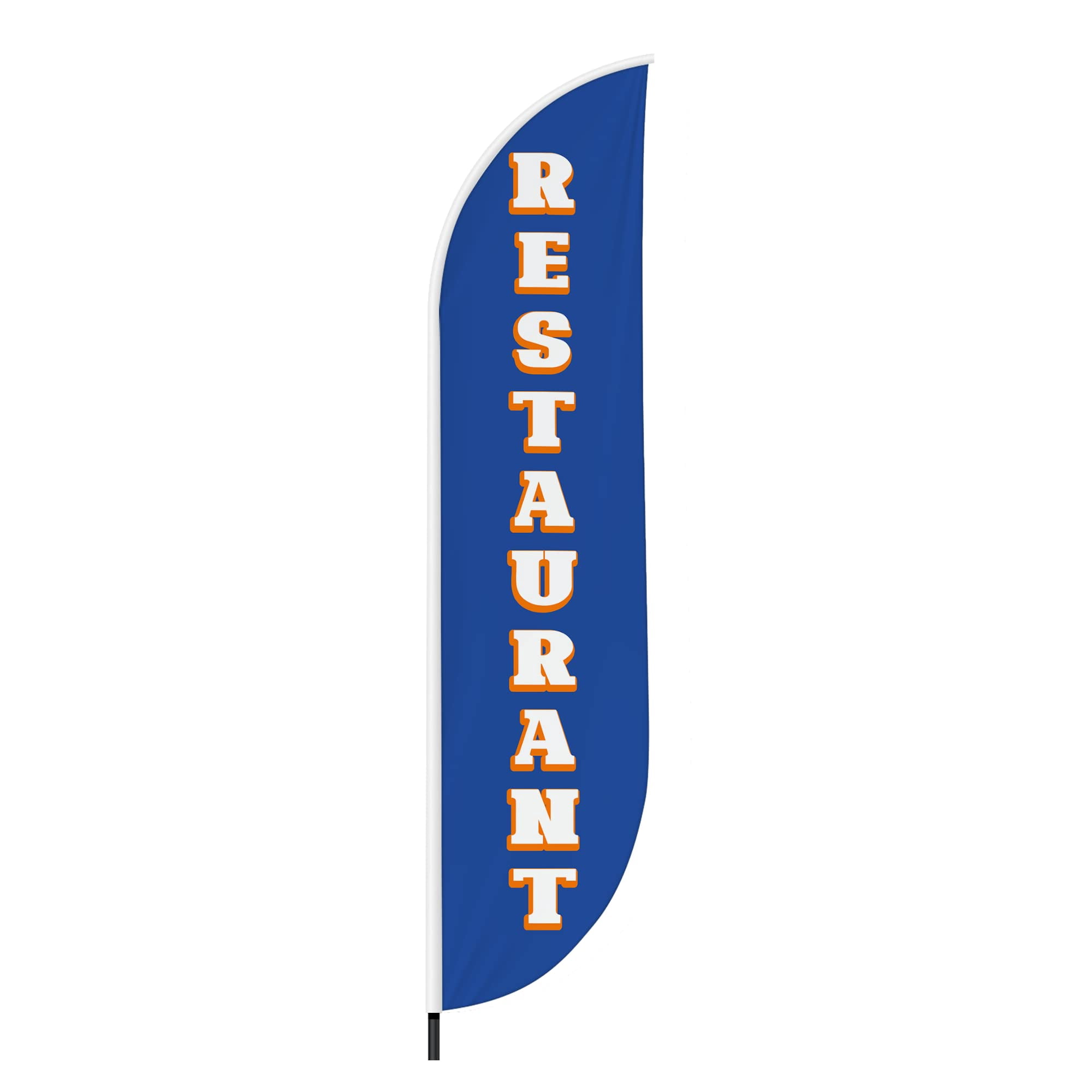 Restaurant Feather Flag(11.5feetX2.5feet) by DreamController | Outdoor ...