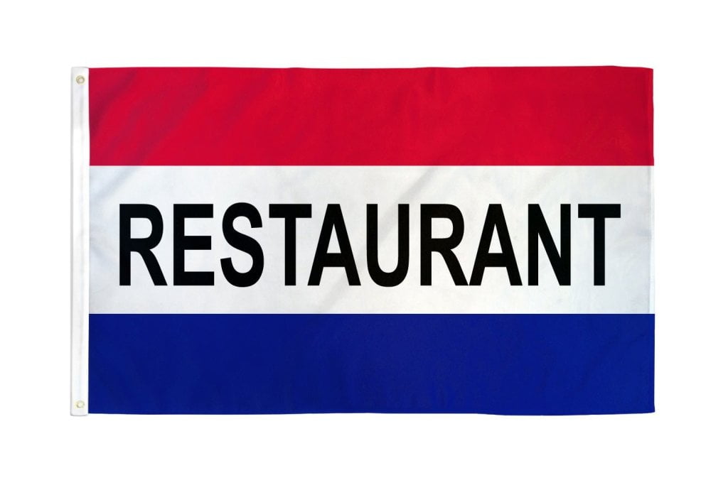 Restaurant Flag 3x5ft Poly - Walmart.com