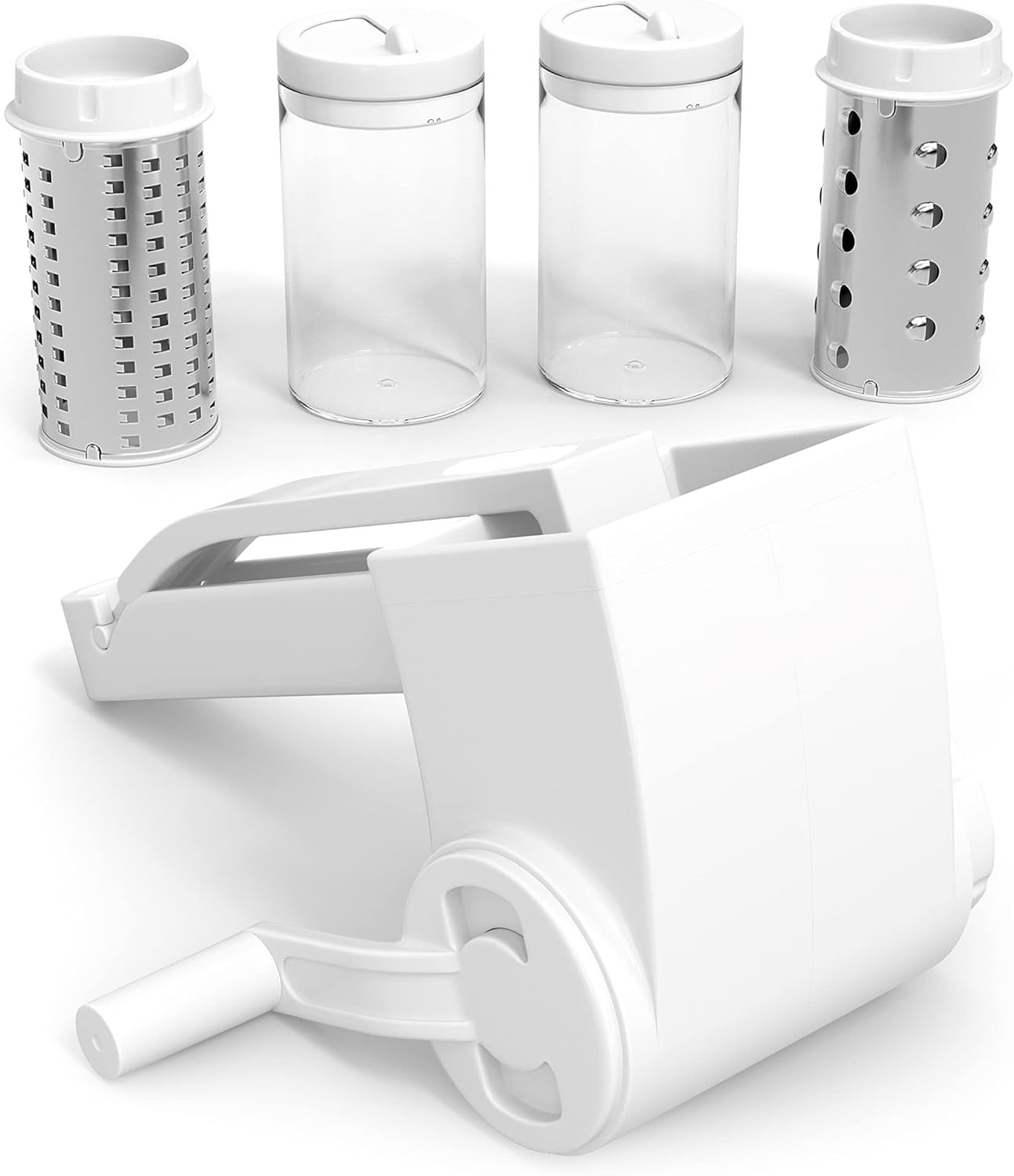 Restaurant-Grade Italian Cuisine Rotary Cheese Grater with Handle ...