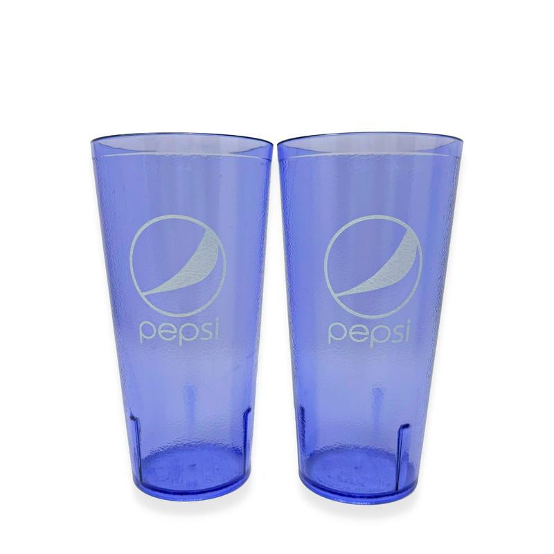 Restaurant Grade Red-Blue Coca Cola-Pepsi Heavy-Duty Plastic Tumblers ...