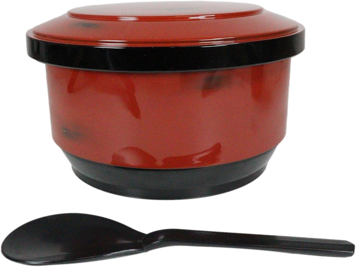 Restaurant Grade Traditional Red Black Ohitsu Rice Container Serving ...