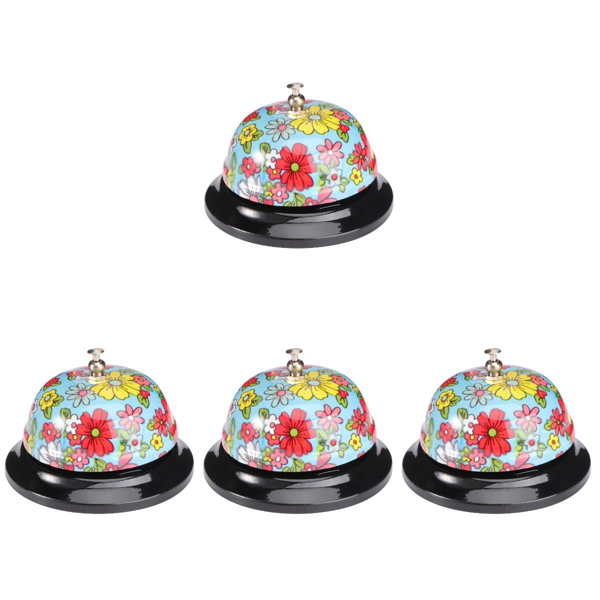 Restaurant Hand Bell Hotel Dish Service Bells Nurse 4 Pieces Manual ...