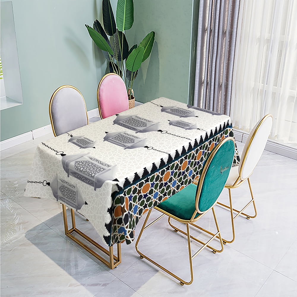 Restaurant Kitchen Rectangular Tablecloth Ramadan Festival Home Moon ...