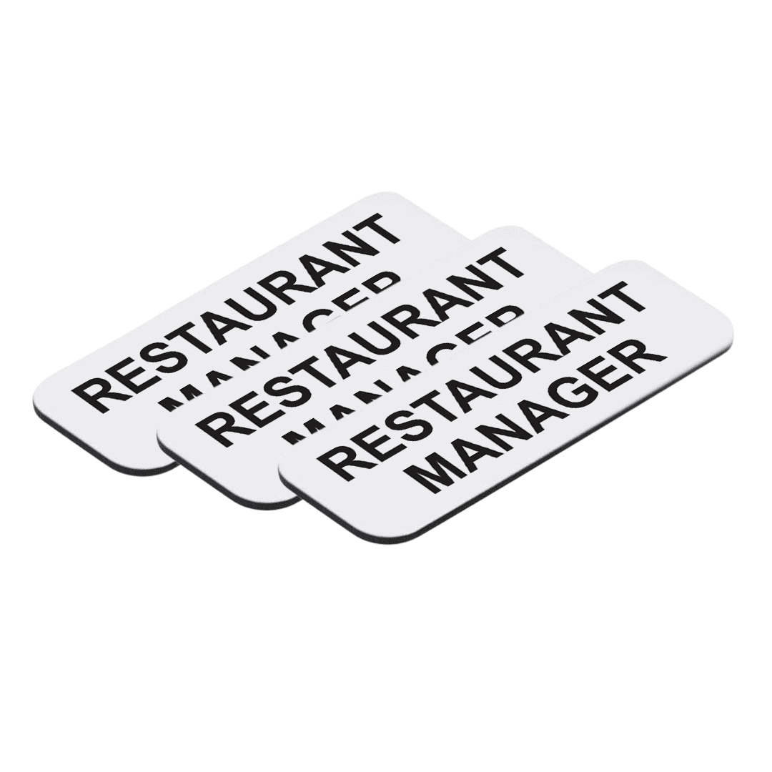 Restaurant Manager 1 x 3