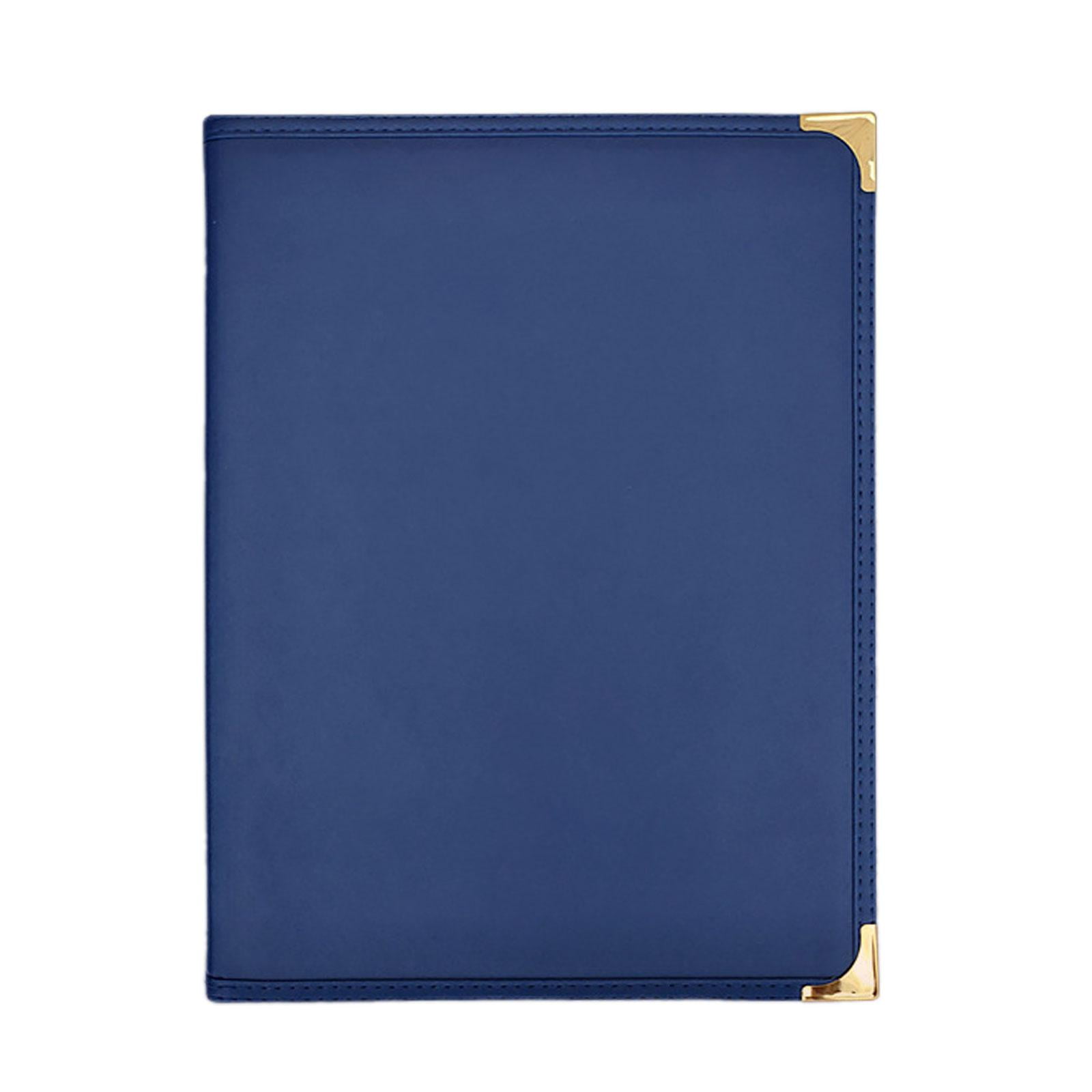 Restaurant Menu Cover Holder Menus Book Organizer Elegant PVC Metal ...