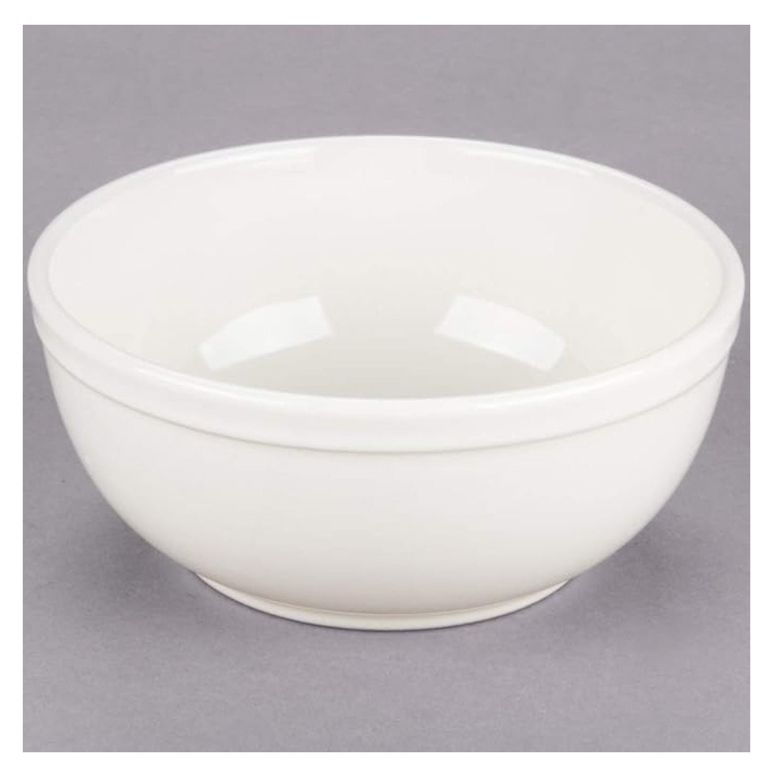 Restaurant Nappie Bowls 15oz, White - Commercial Grade Dinnerware, Chip ...