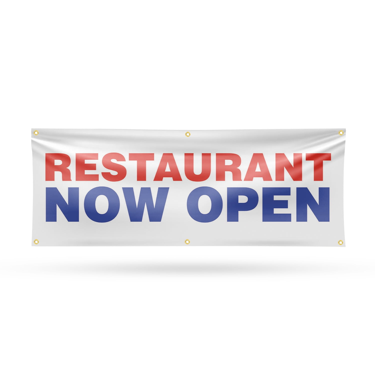 Restaurant Now Open Banner Sign 24 Inch x 72 Inch | 13 oz Vinyl with ...