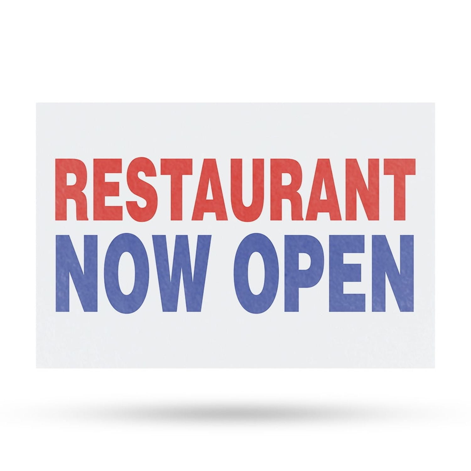Restaurant Now Open Vinyl Decal 24 Inch x 36 Inch Weatherproof Heavy ...
