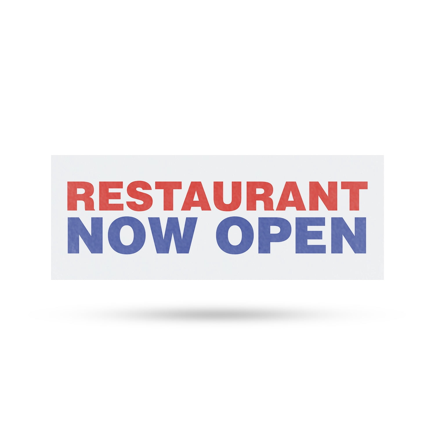 Restaurant Now Open Vinyl Decal 48 Inch x 18 Inch Weatherproof Heavy ...