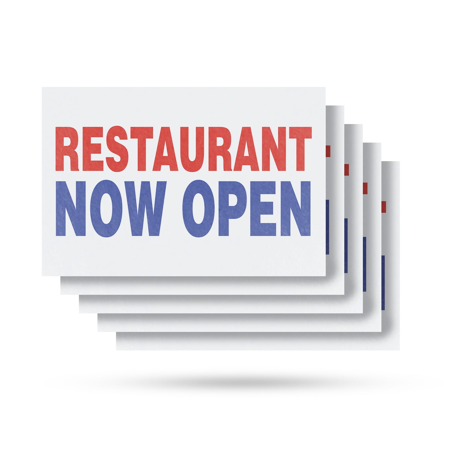 Restaurant Now Open Vinyl Decal 5 Pack of 24 Inch x 36 Inch ...
