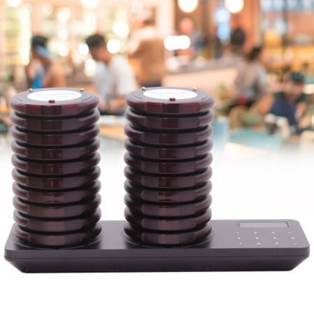 Restaurant Pager System Food Service Beeper Round Keyboard Call Host w ...