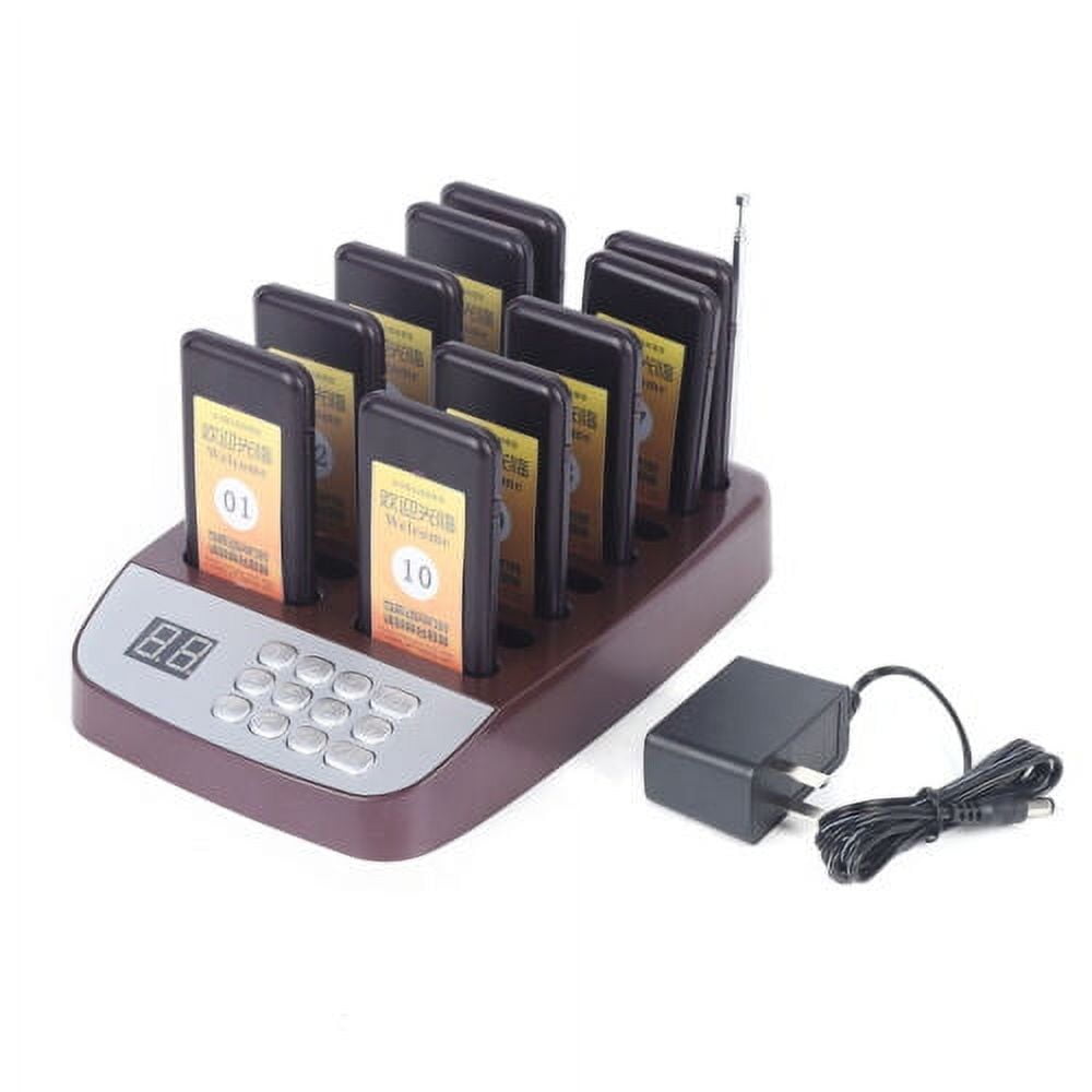 Restaurant Paging System Guest Queuing 10 Pager Queuing Calling System ...