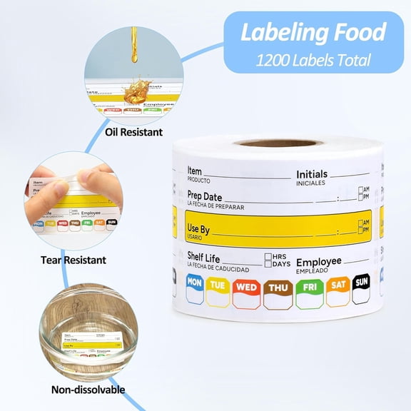 Food Expiration Date Stickers