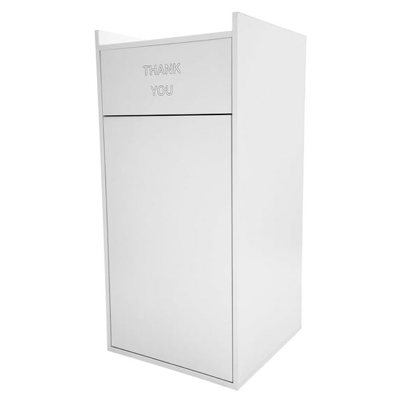 Restaurant Trash Can Cabinet, 46''x 22''x 22'' Garbage Receptacle ...