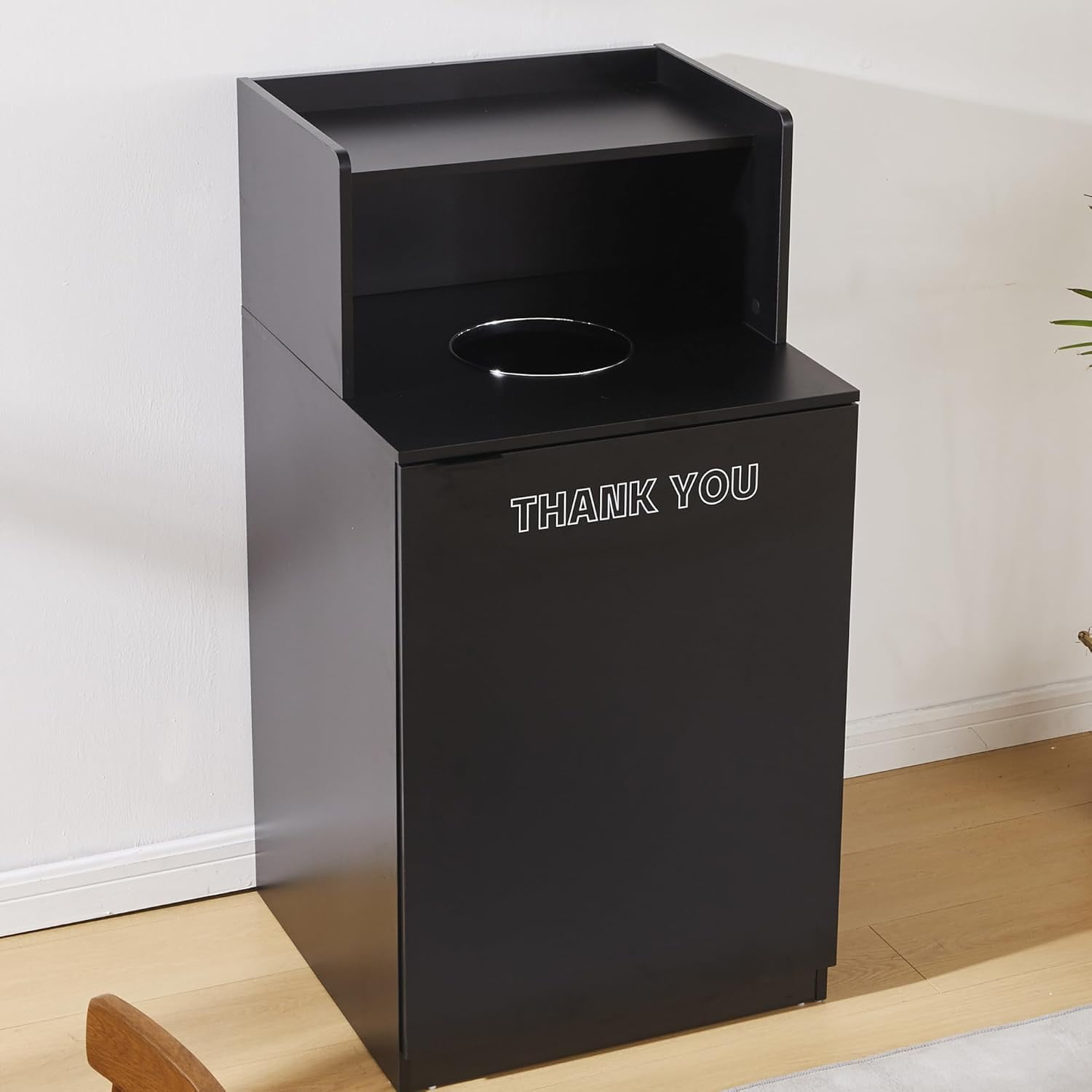 Restaurant Trash Can Cabinet, Commercial Trash Cans 32 Gallon Wooden ...