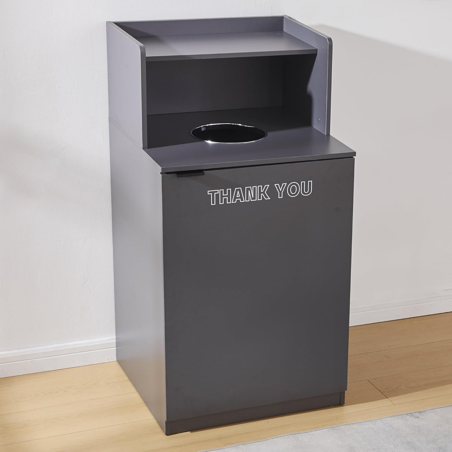 Restaurant Trash Can Cabinet, Commercial Trash Cans 32 Gallon Wooden ...