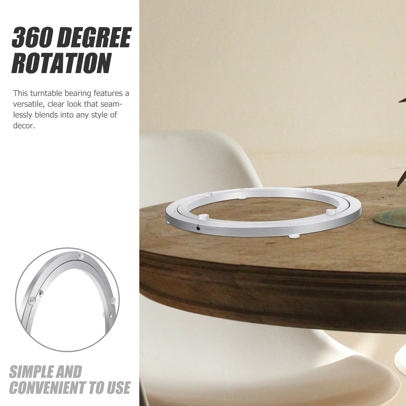 Restaurant Use Tabletop Turntable Base Heavy Duty Turntable Wood Marble ...