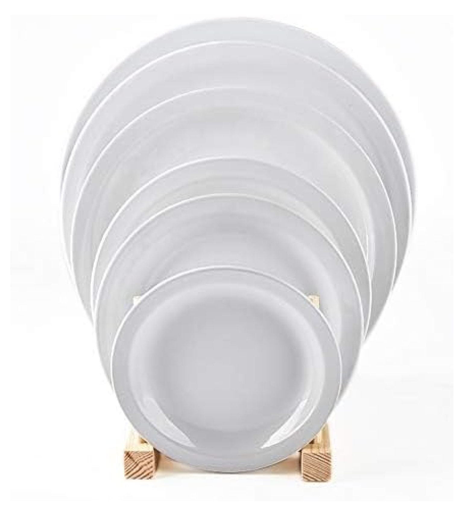 Restaurant Value Narrow Rim Dinnerware (Plate 9", Bright White ...