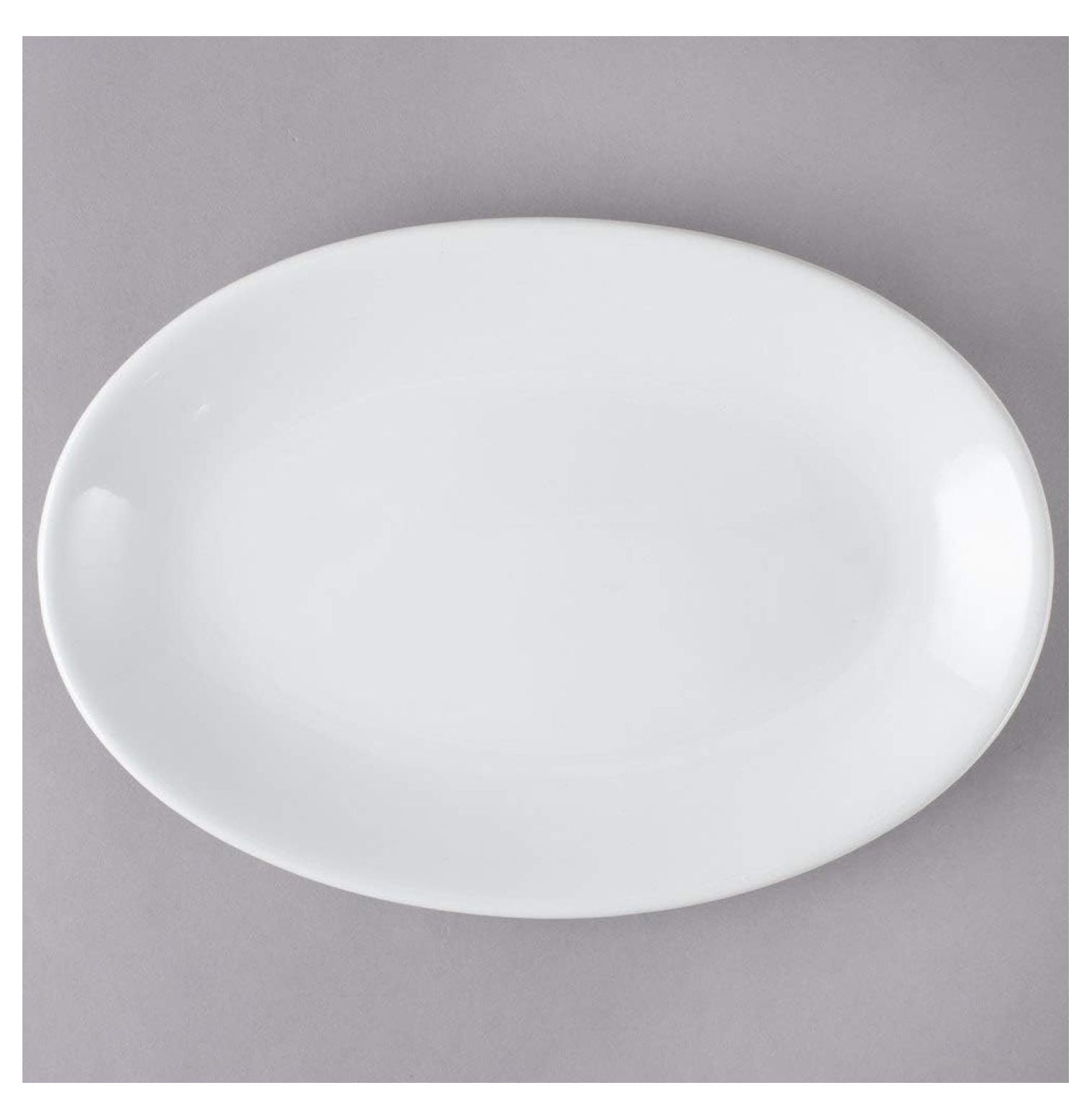 Restaurant Value, Stoneware Coupe Shape Oval Platter 13.5" x 10 ...
