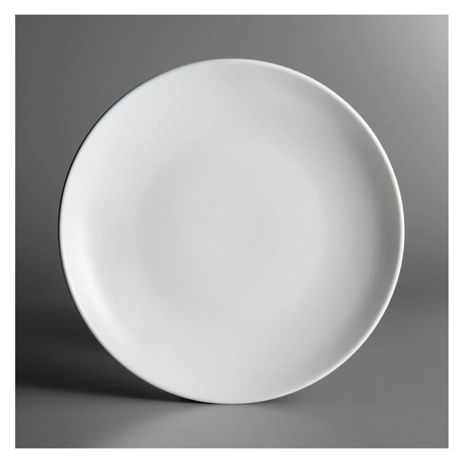 Restaurant Value, Stoneware Coupe Shape Plate 12.25", Matte White, Case ...