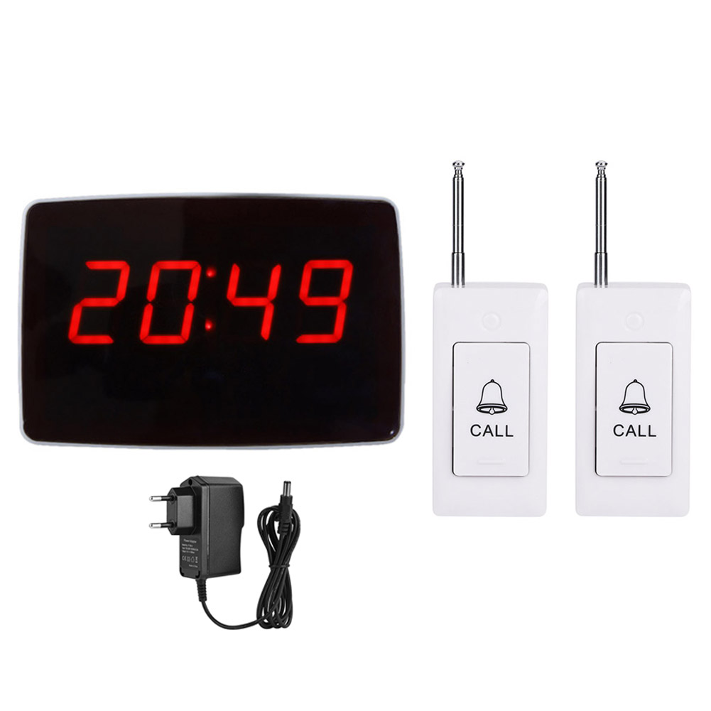 Restaurant Wireless Calling Paging System EU Plug 100-240V (Receiver ...