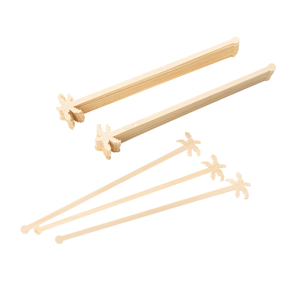 Restaurantware Bamboo Stirrer 1000 Pack of 7 Inch Drink Stirrer Smooth ...