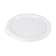 Met Lux Round White Plastic Food Storage Container Lid - Fits 2 and 4 ...