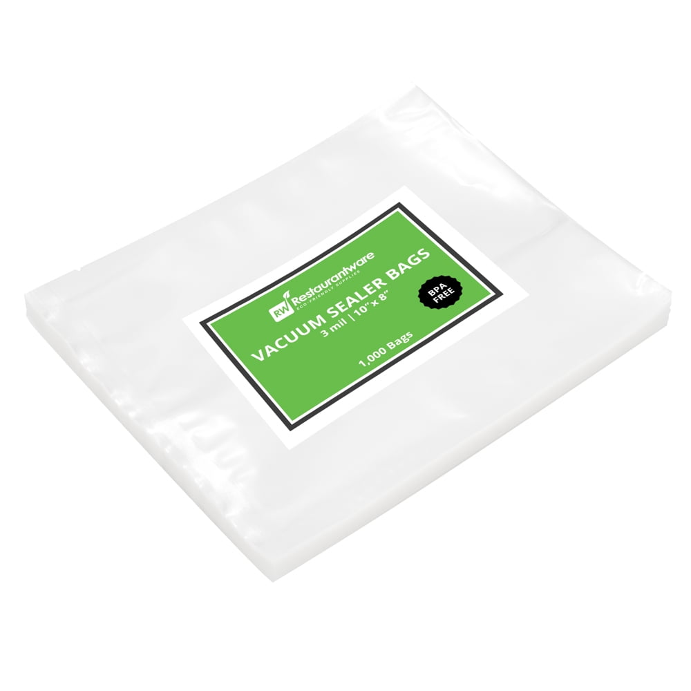 Restaurantware-Fresh Hero 10 x 8 Inch Sous Vide Pouches, 100 Cooking ...