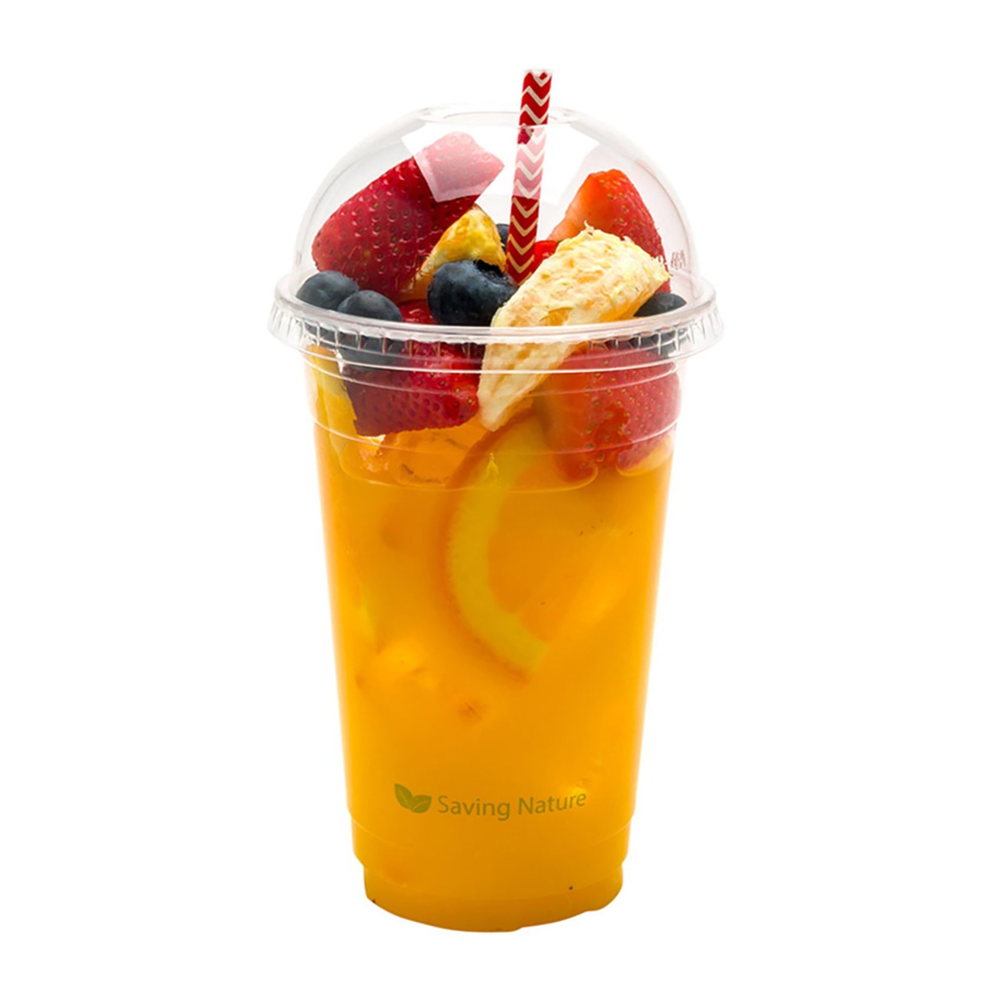 Sustain Round Clear PLA Plastic Dome Lid - Fits 9, 12, 16 and 20 oz ...