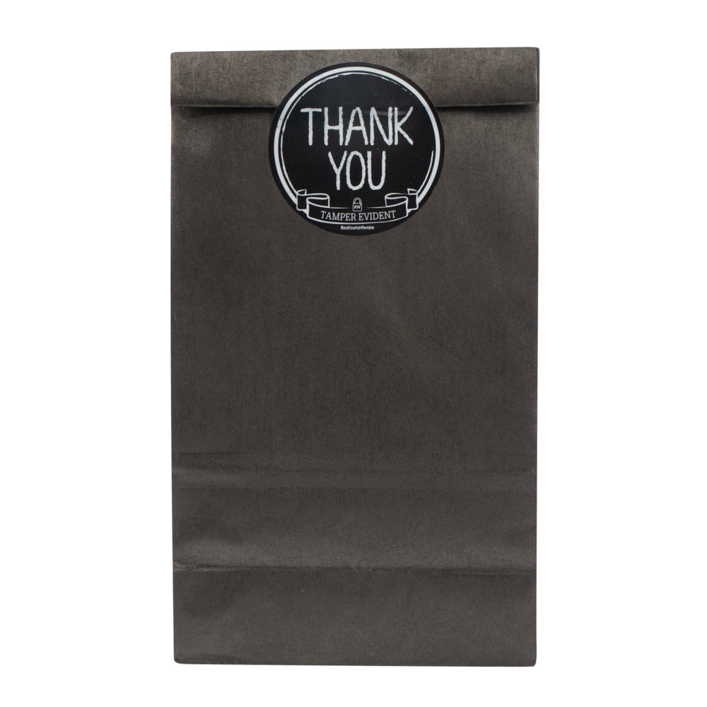 Label Tek Plastic Dairy Free Label - Black with White Font, Tamper ...