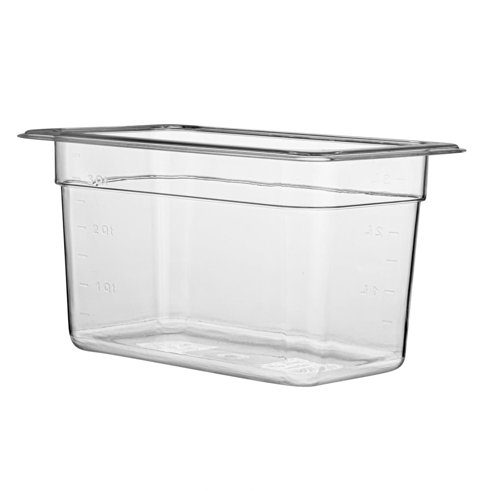 Restaurantware-Met Lux 1/4 Size Food Storage Container, 1 6 Inch Deep ...