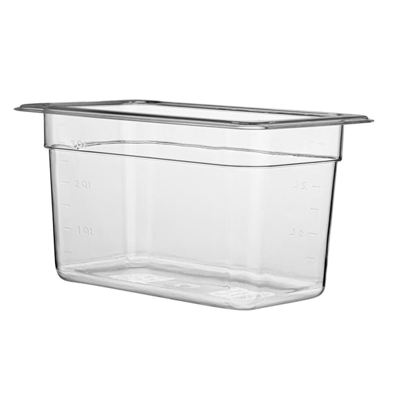 Restaurantware-Met Lux 1/4 Size Food Storage Container, 1 6 Inch Deep ...