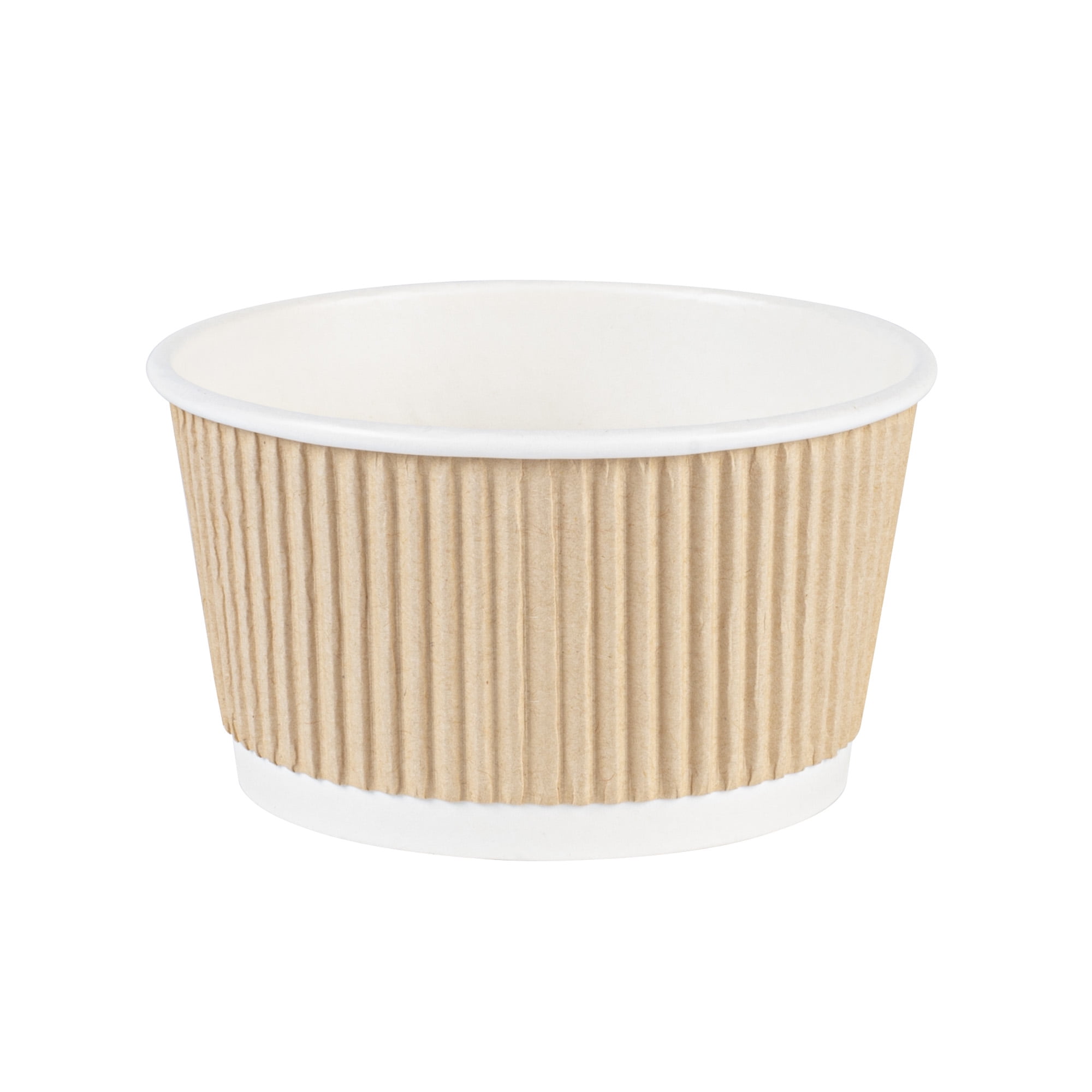 Restaurantware Paper Soup Containers, 12 Ounce Pack of 200 Round Ripple ...