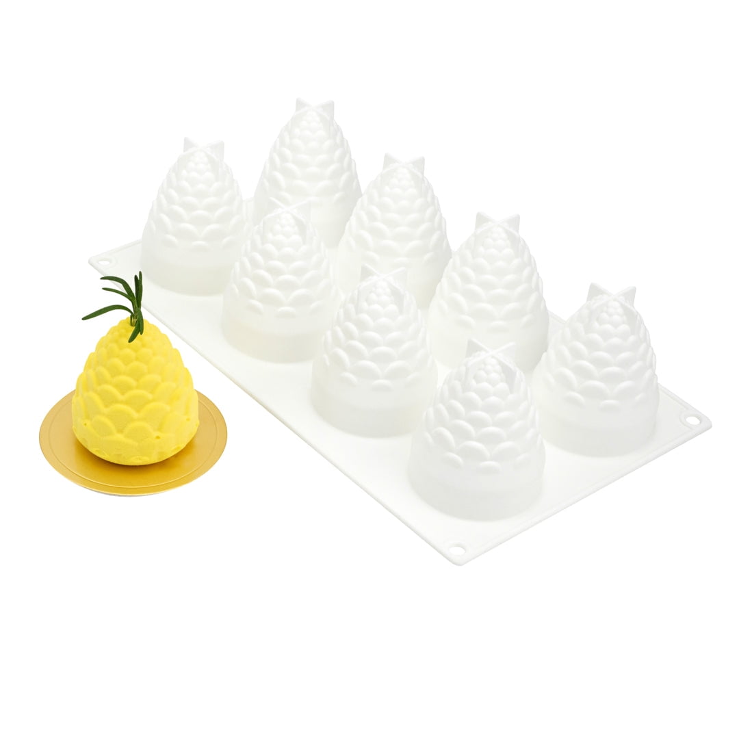 Restaurantware-Pastry Tek 8 Cavities Pineapple Mold, 1 Oven-Ready ...