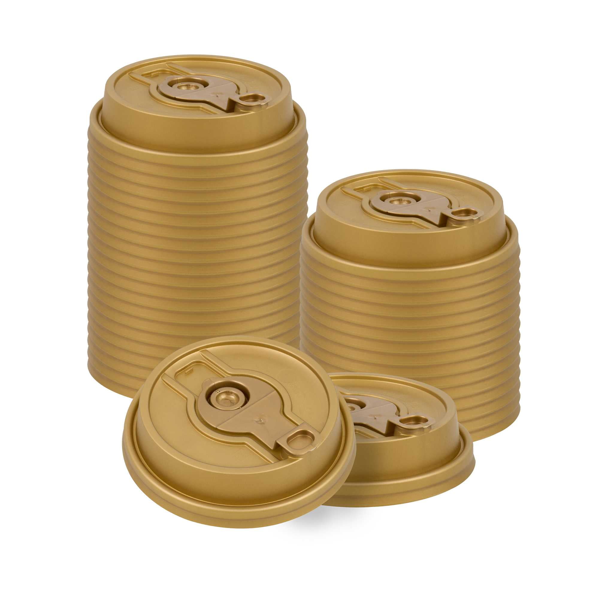 Restpresso Gold Plastic 2-in-1 Straw or Sippy Coffee Cup Lid - with ...