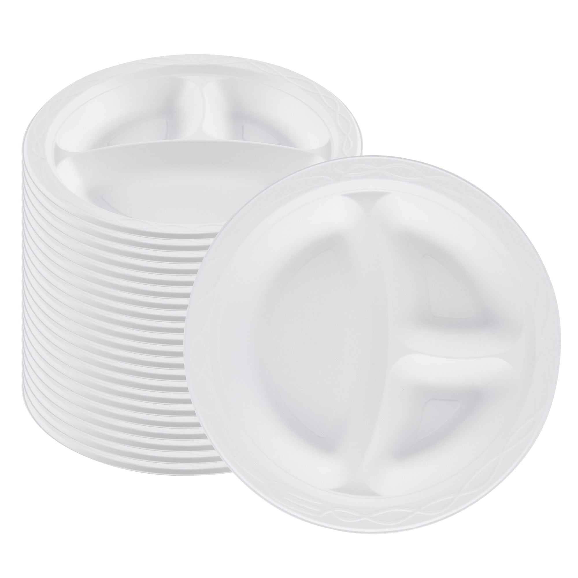 Black Plastic Plates (100) | Disposable wraps for ecommerce - Walmart ...