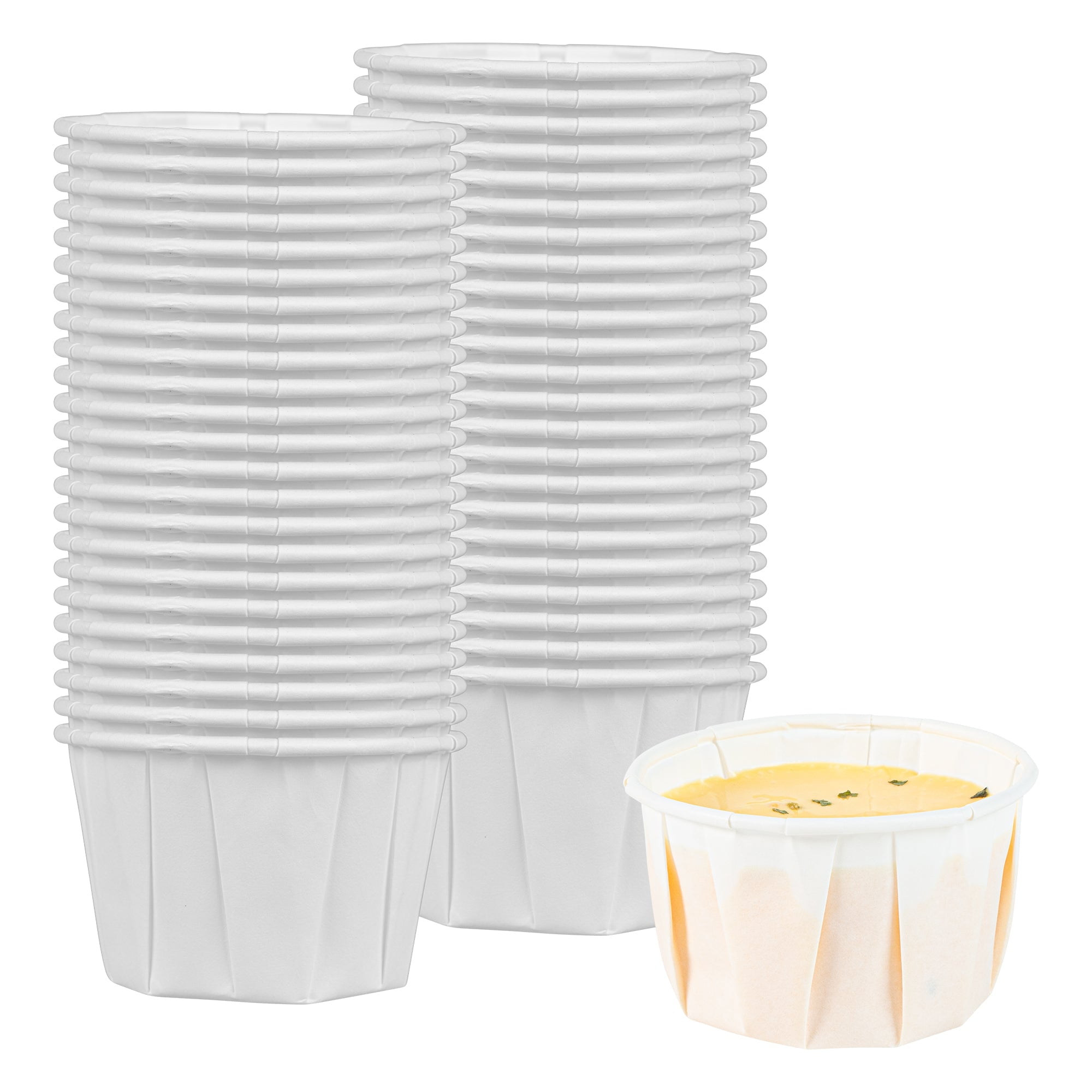 Sustain 2 oz White Paper Portion Cup - Compostable - 2000 count box ...