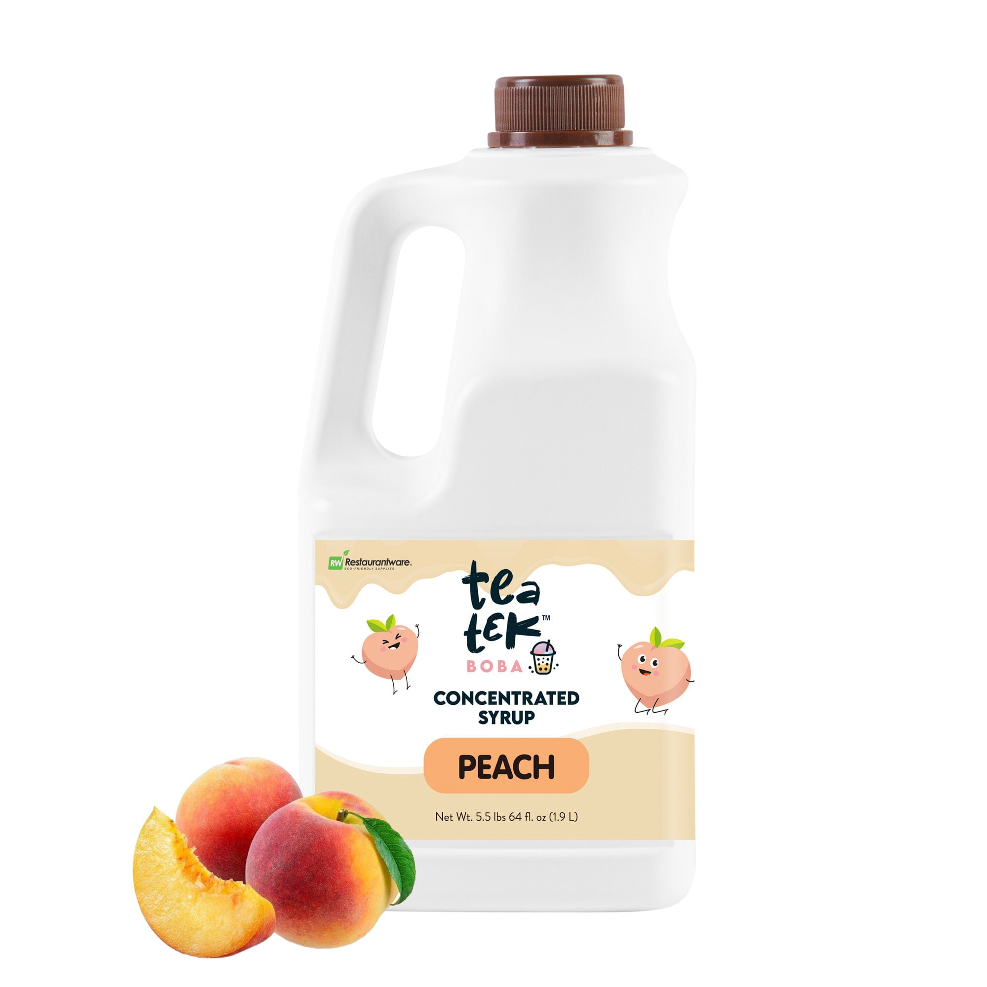 Restaurantware-Tea Tek 64 Fluid Ounce Concentrated Syrup Bottles, 6 ...