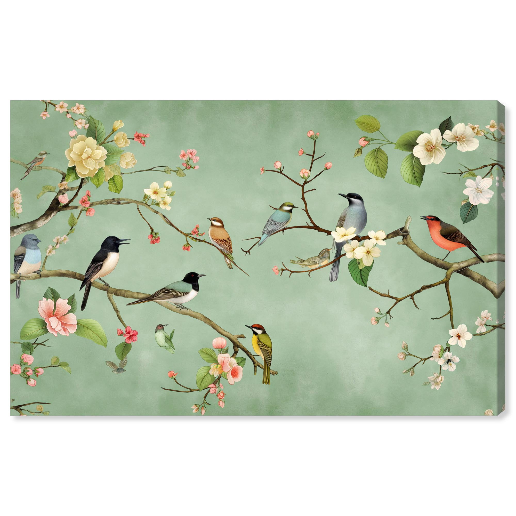 Restful View Canvas Vintage Nature Art by Art Remedy, Gallery Wrapped, 54 x 36 - Walmart.com