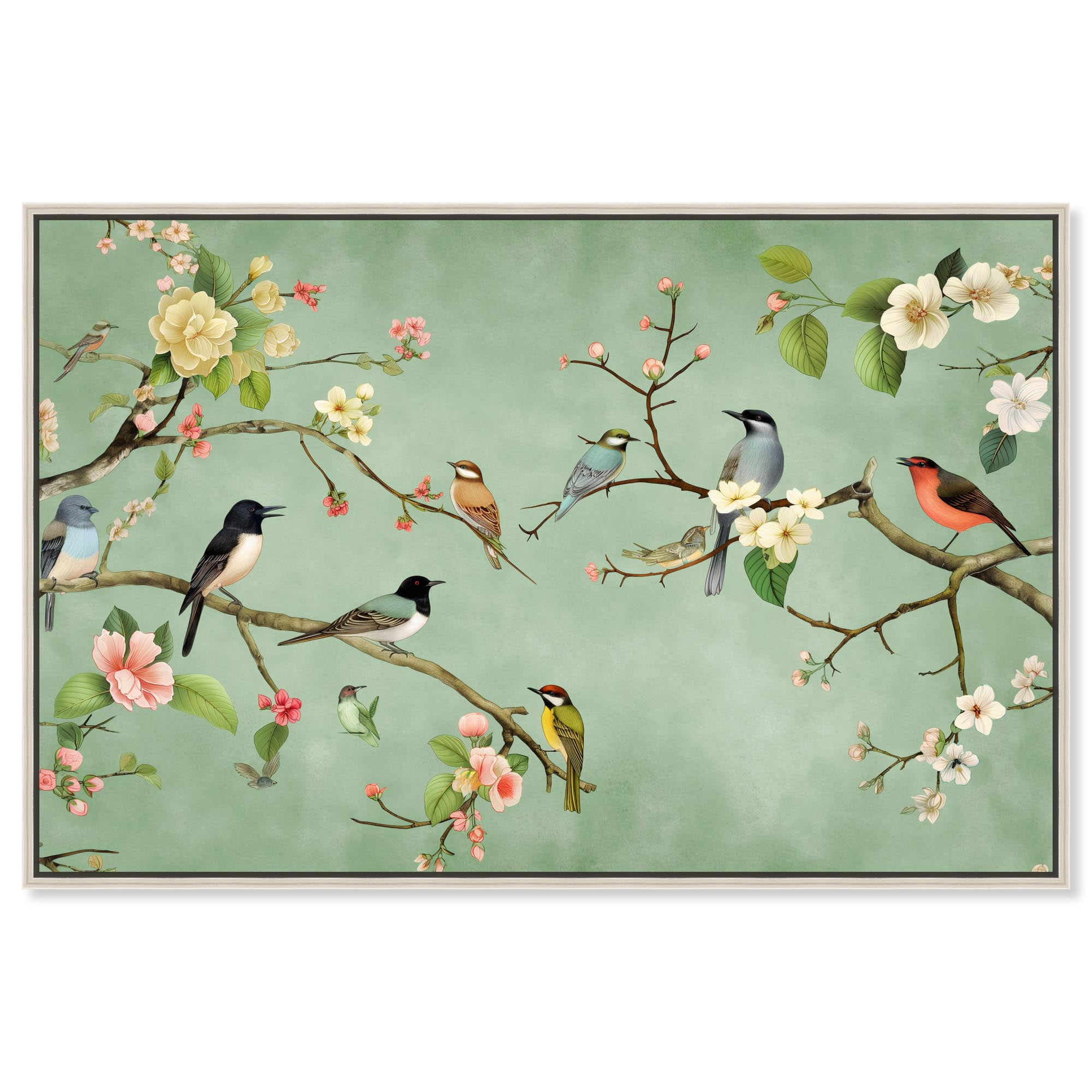 Restful View Canvas Vintage Nature Art by Art Remedy, Silver Frame, 15 ...